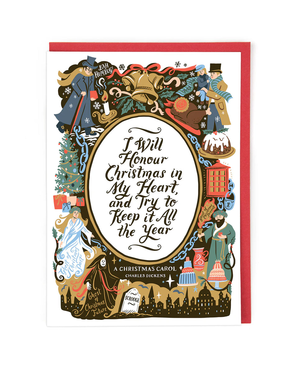 A Christmas Carol, Charles Dickens card – Lucy Loves This