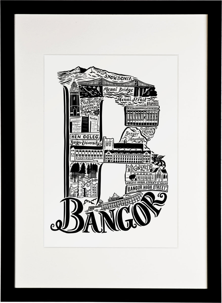 Bangor Print including the University of Bangor – Lucy Loves This