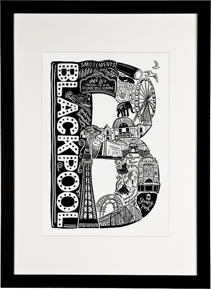Blackpool Print - Blackpool Gift - Blackpool present – Lucy Loves This