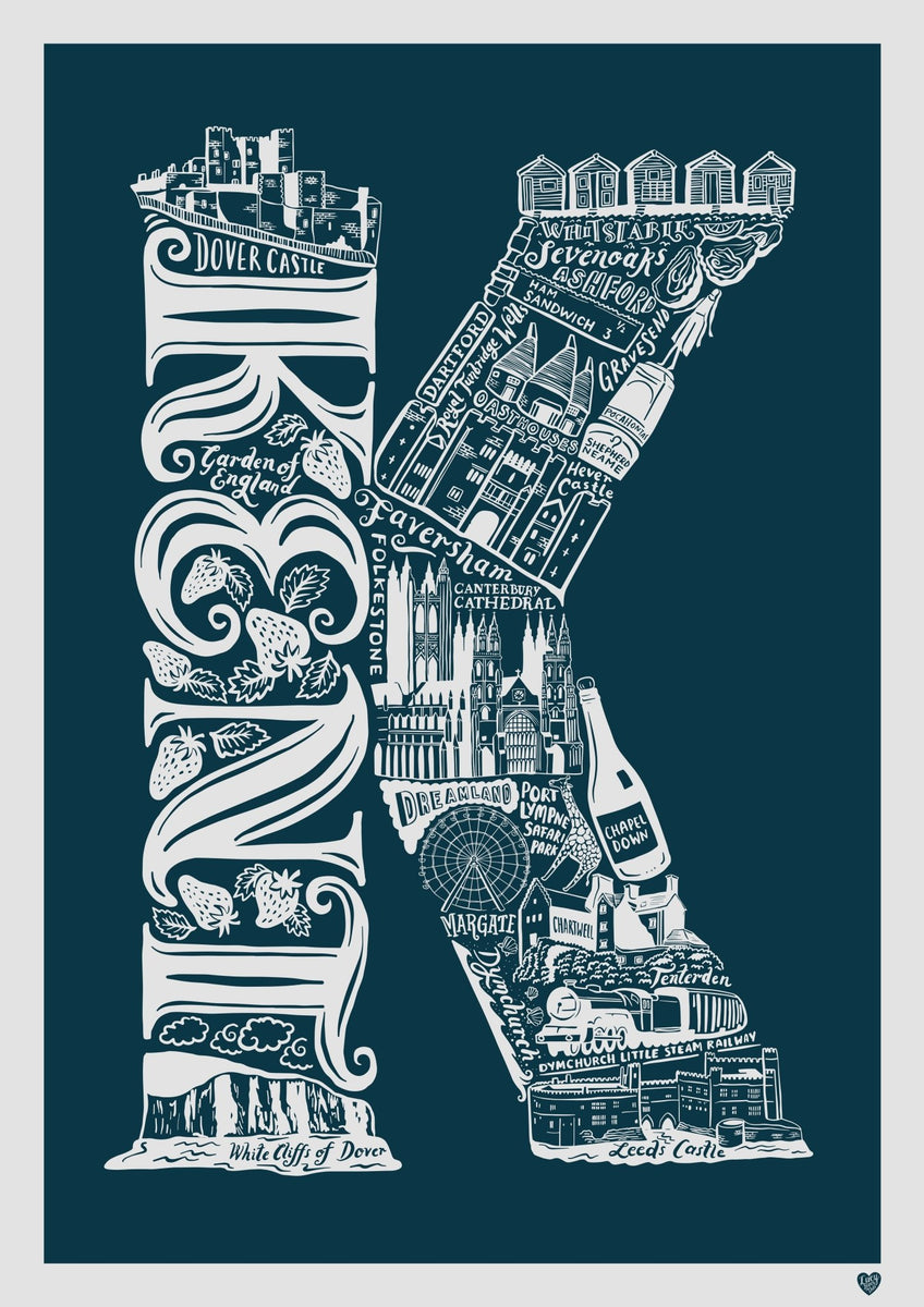 Kent Print - Kent Gift - Kent present – Lucy Loves This