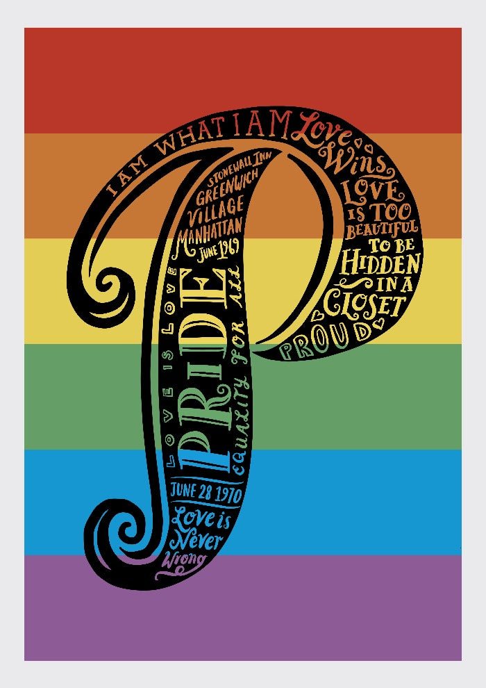 P is for Pride print – Lucy Loves This
